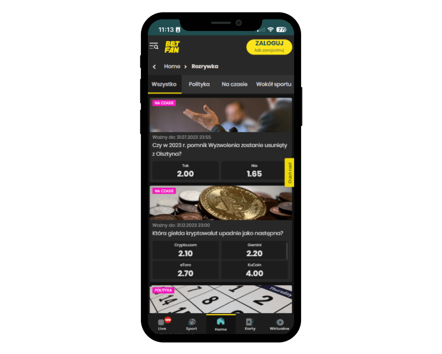 BETFAN – Sportsbook Web & Mobile UI - CrustLab